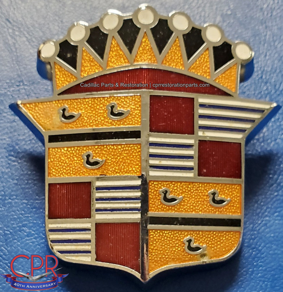 1948 1949 Cadillac Hood Crest Emblem - Rare – CPR Cadillac Restoration ...