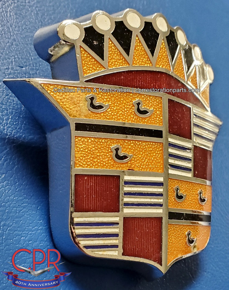 1948 1949 Cadillac Hood Crest Emblem - Rare – CPR Cadillac Restoration ...