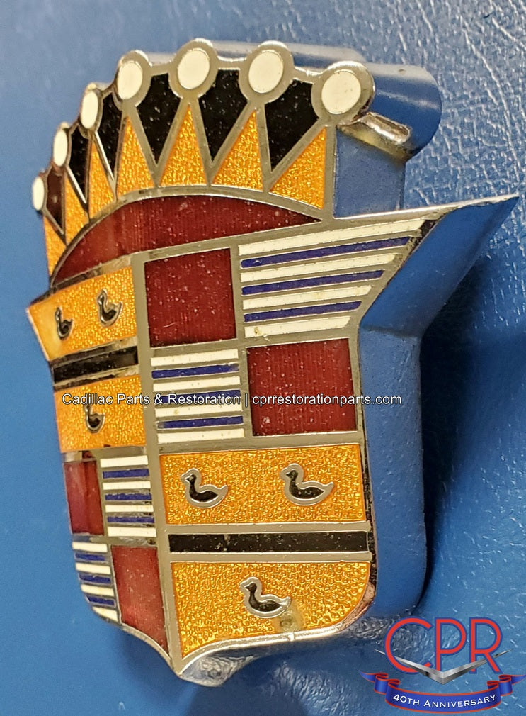 1948 1949 Cadillac Hood Crest Emblem - Rare – CPR Cadillac Restoration ...