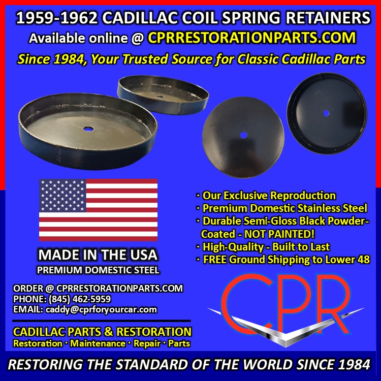 1959 1960 1961 1962 Cadillac Rear Coil Spring Retainers - A CPR Reprod ...
