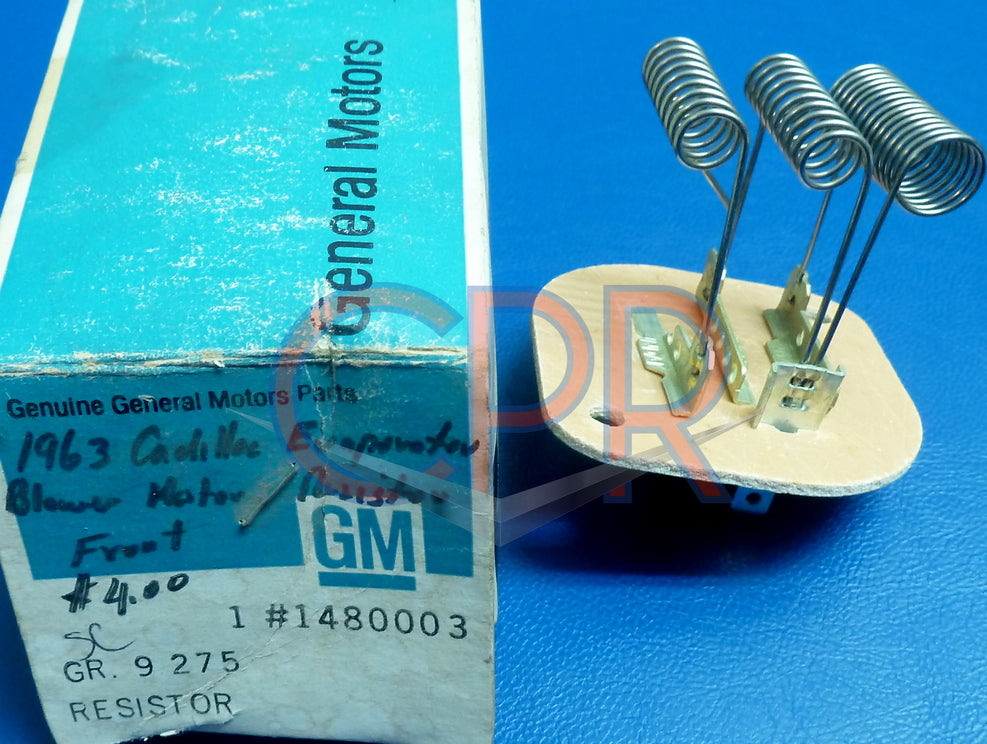 1963 Cadillac Evaporator Blower Motor Resistor (Front) - NOS – CPR ...