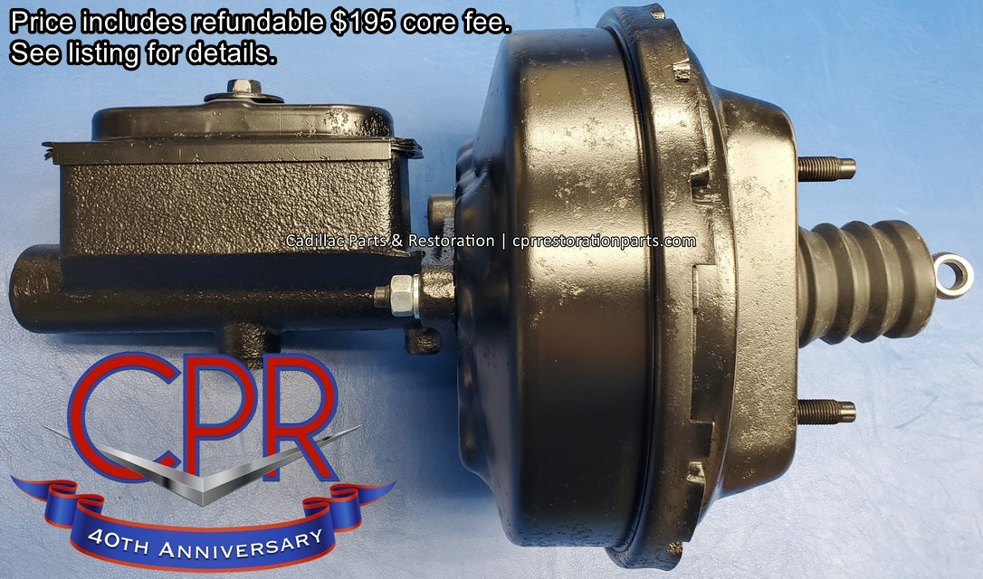 1965 Cadillac Brake Booster and Master Cylinder - Bendix - Rebuilt ...