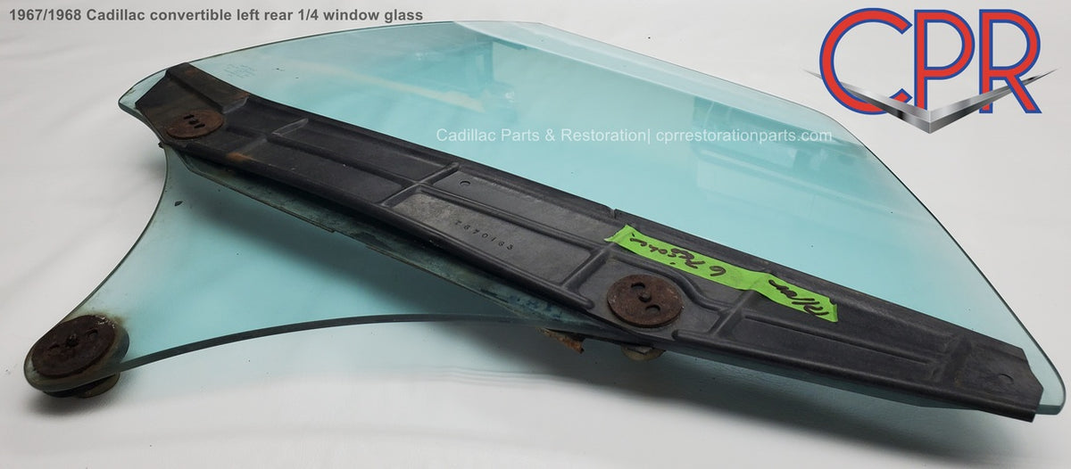 1967 1968 Cadillac Convertible Left Rear Quarter Glass Window - Tinted ...