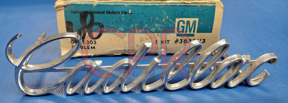 1968 1969 "Cadillac" Grille Script Emblem Kit - NOS – CPR Cadillac ...