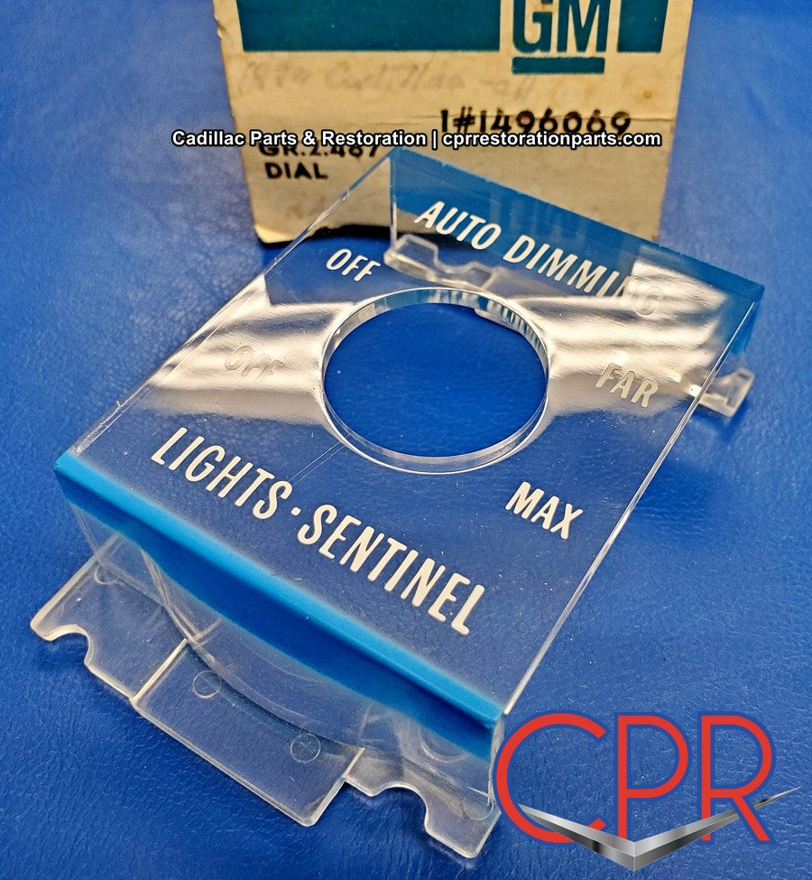 1970 Cadillac Twilight Sentinel Light Switch Escutcheon - NOS – CPR ...