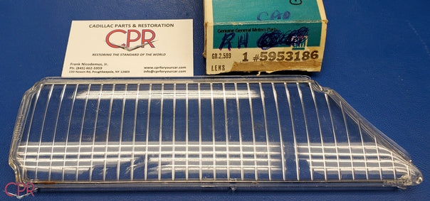 1962 Cadillac Cornering Lamp Lens, Right - NOS – CPR Cadillac ...